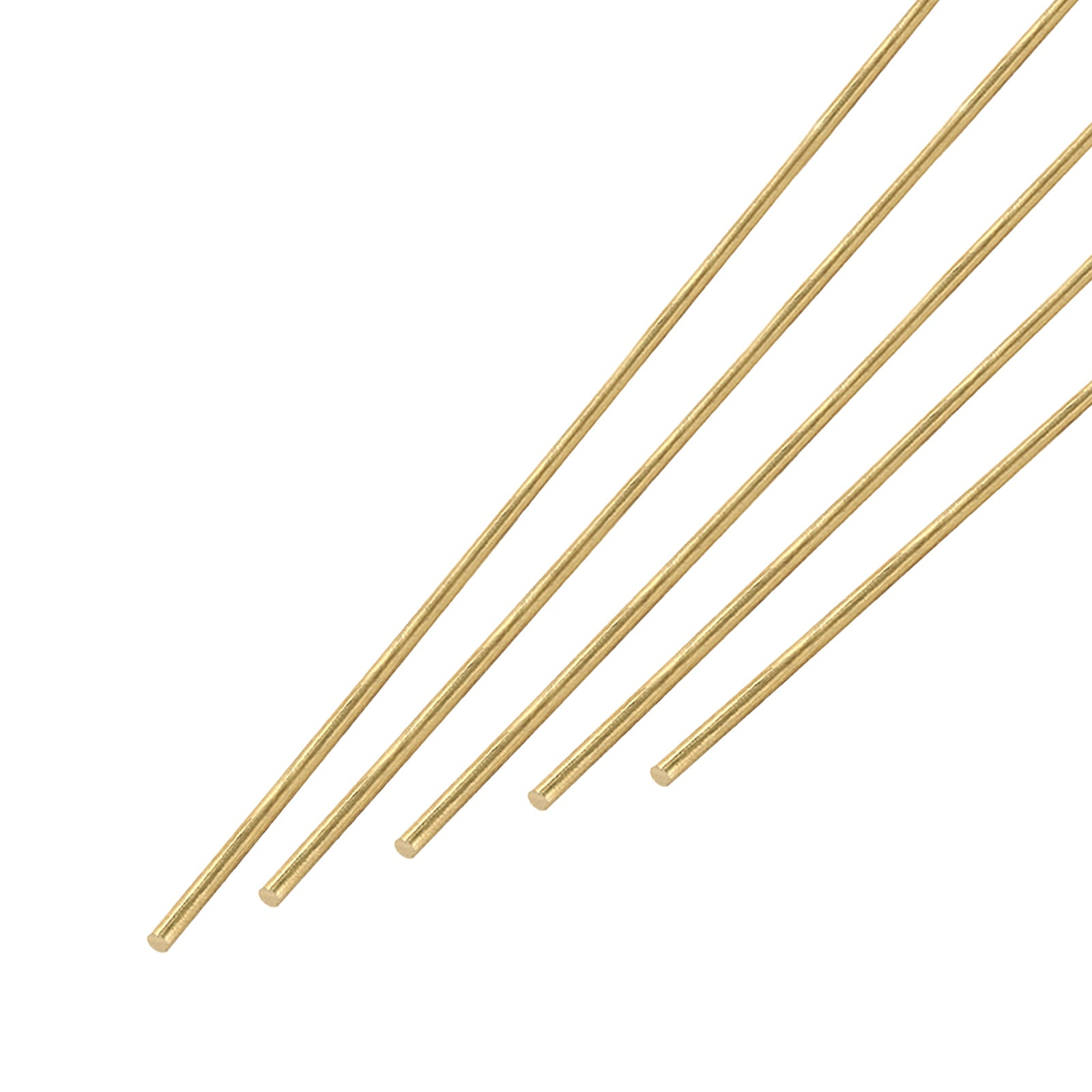1.5mm x 100mm Brass Round Rod, Metal Solid Shaft Rods Lathe Bar 5pcs ...