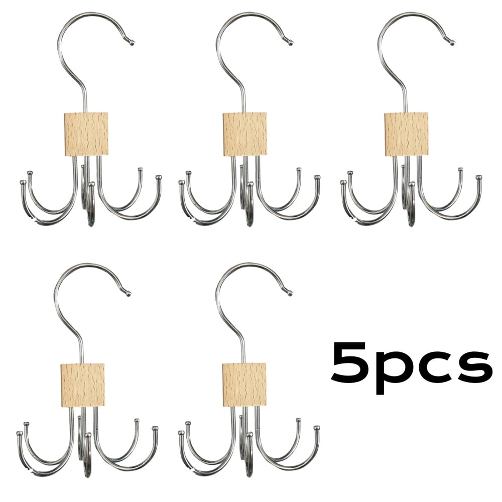 1/5pcs 360 ° Rotating Storage Hanger Hook Multi-Claw Bag Metal Belts ...