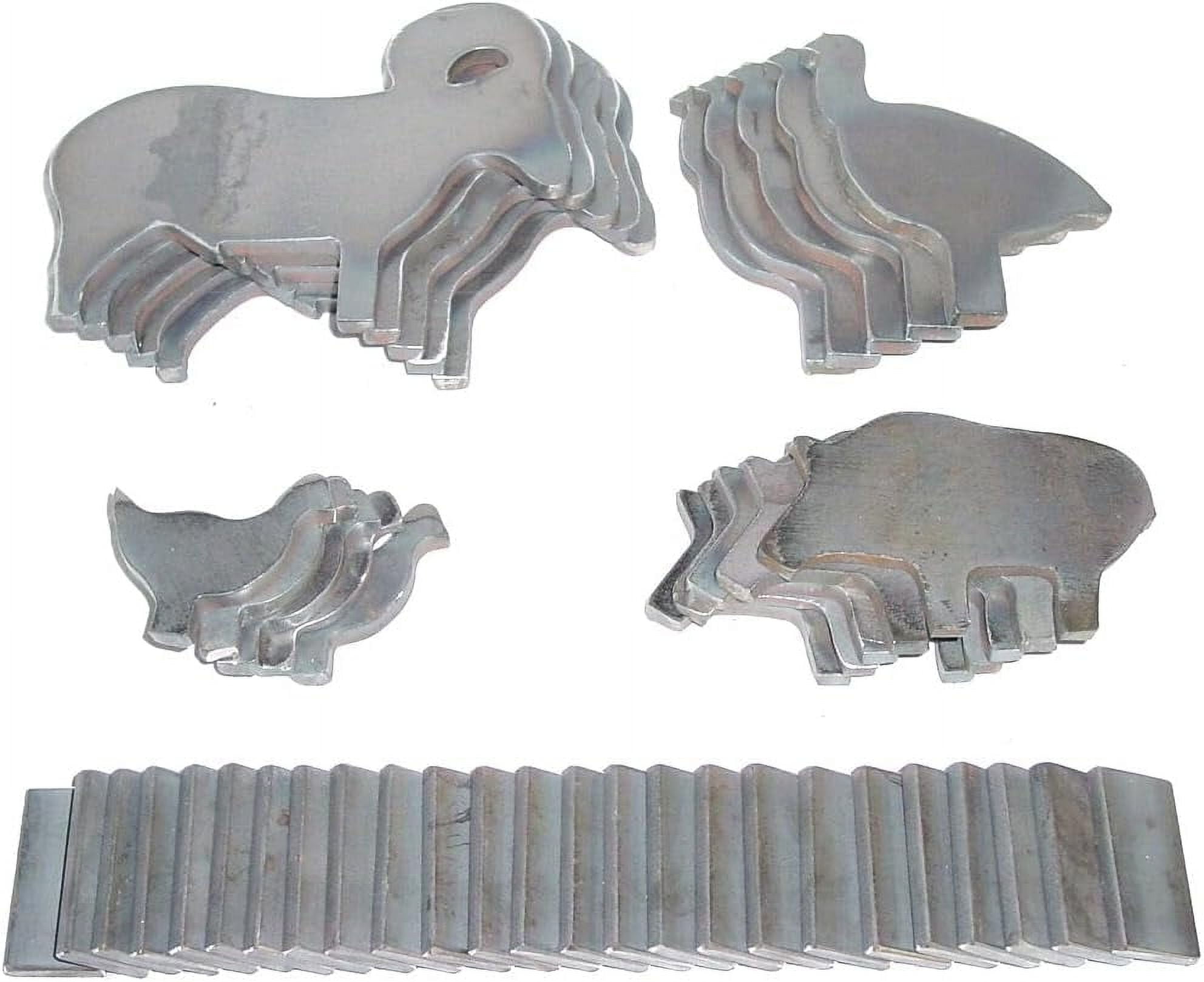 1/5sc IHMSA/NRA Metallic Silhouette Targets - 20pc U-Weld S.B. Rifle ...
