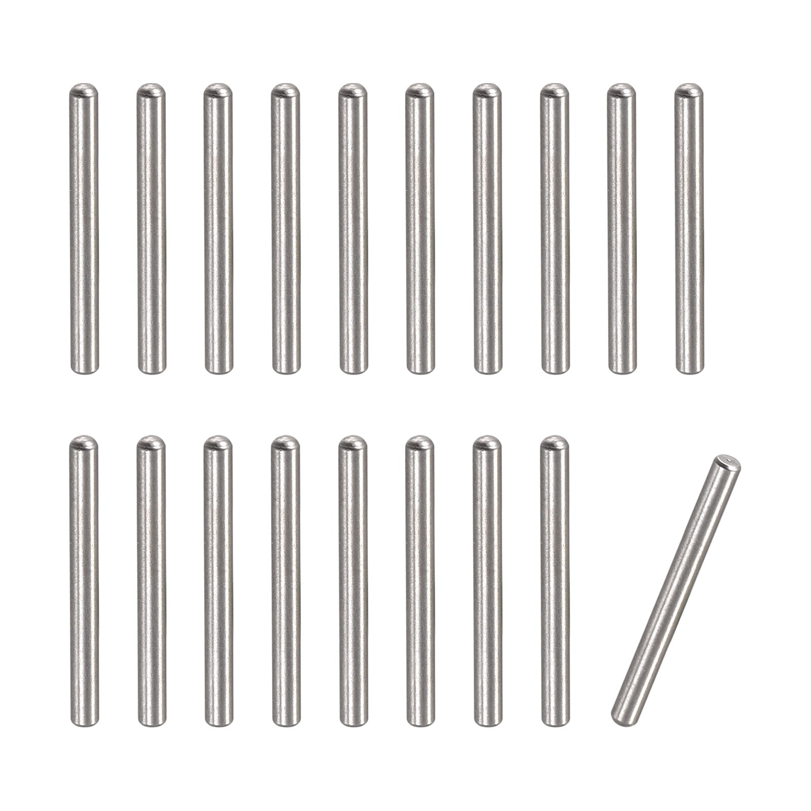 1.5x14mm Dowel Pins, 20 Pack Round Head Flat Chamfered End Dowel Pin ...