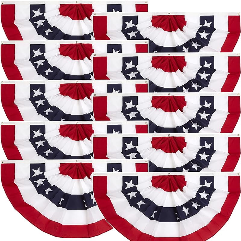 1.5x3 Ft 4th of July Decorations Memorial Day American flags Bunting ...