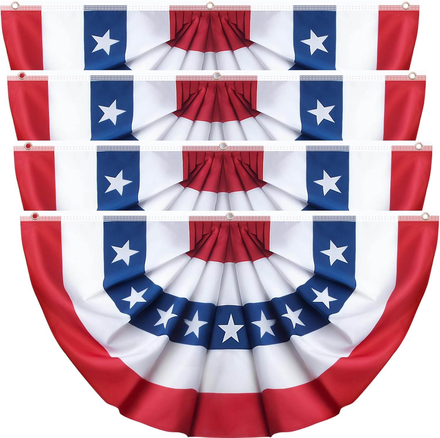 1.5x3 Ft American Bunting Flags for Outside, 4th of July Outdoor ...