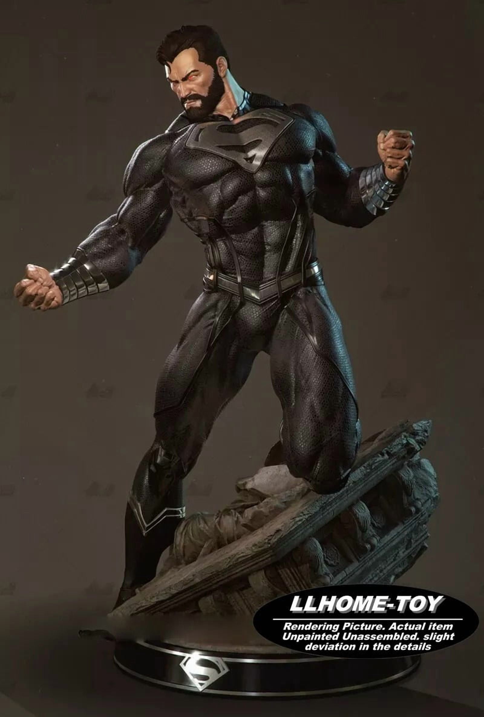 1/6 30cm Black Supaman 3D Print Figure Model Kit Unpainted Unassembled GK - Walmart.com