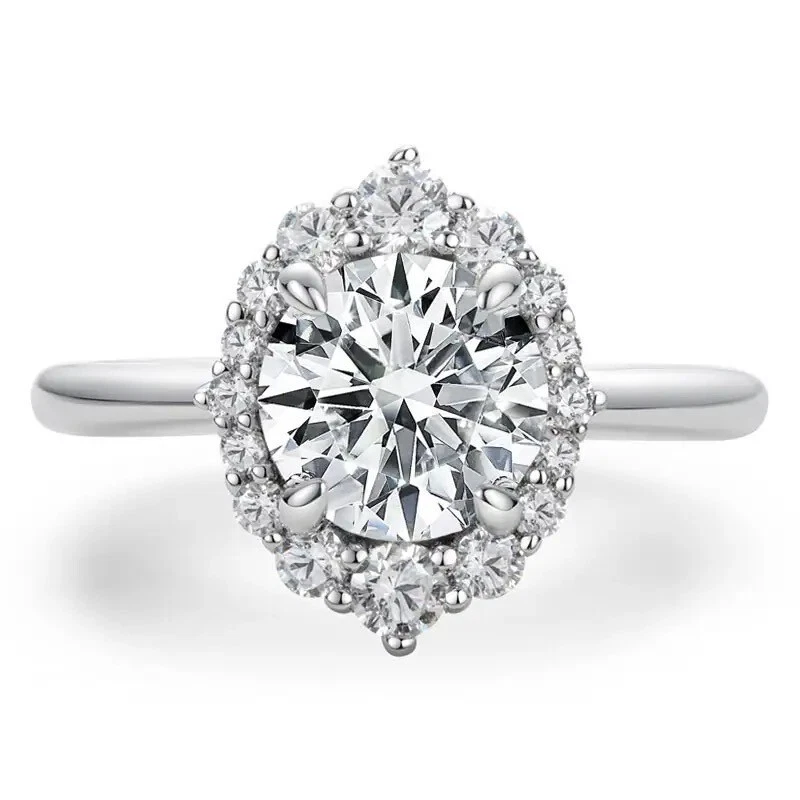 1.6 CT Round Brilliant Cut Simulated Diamond, Gorgeous Oval Style ...