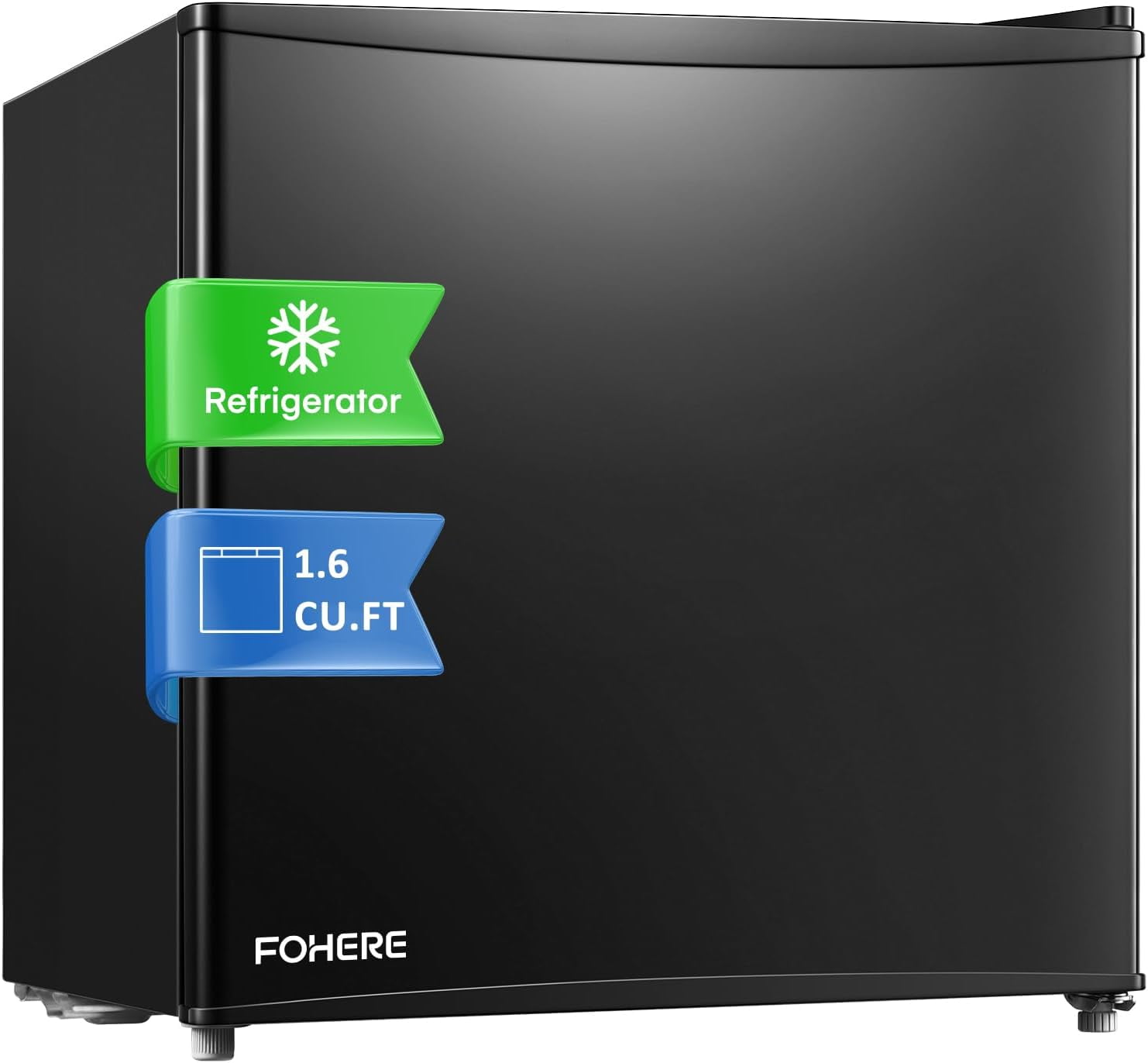 1.6 Cu.ft Mini Fridge for Bedroom with Freezer, Small Compact Single ...