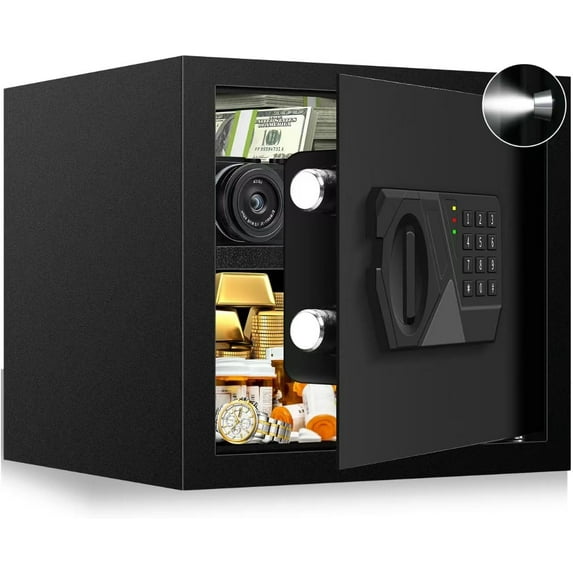 1.6 Cu ft Small Fireproof Safe Box, Digital Safes Water and Fireproof ...