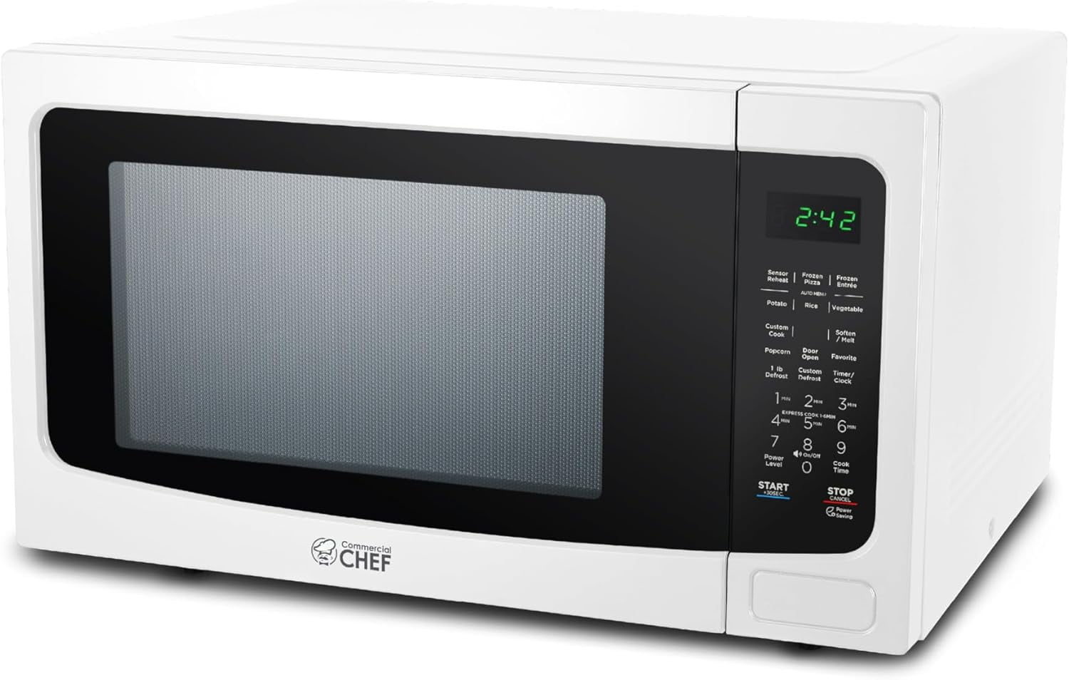 1.6 Cubic Foot Microwave with 10 Power Levels, Small Push Button Child ...