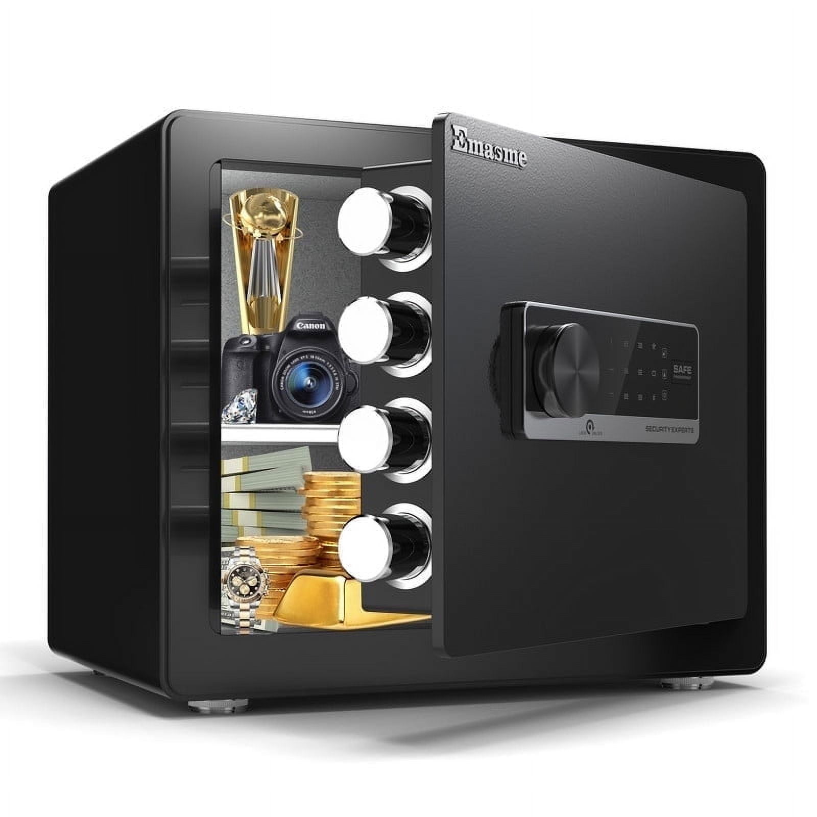 1.6 Cuft Fireproof Safe for Home - Biometric Fingerprint & Digital ...