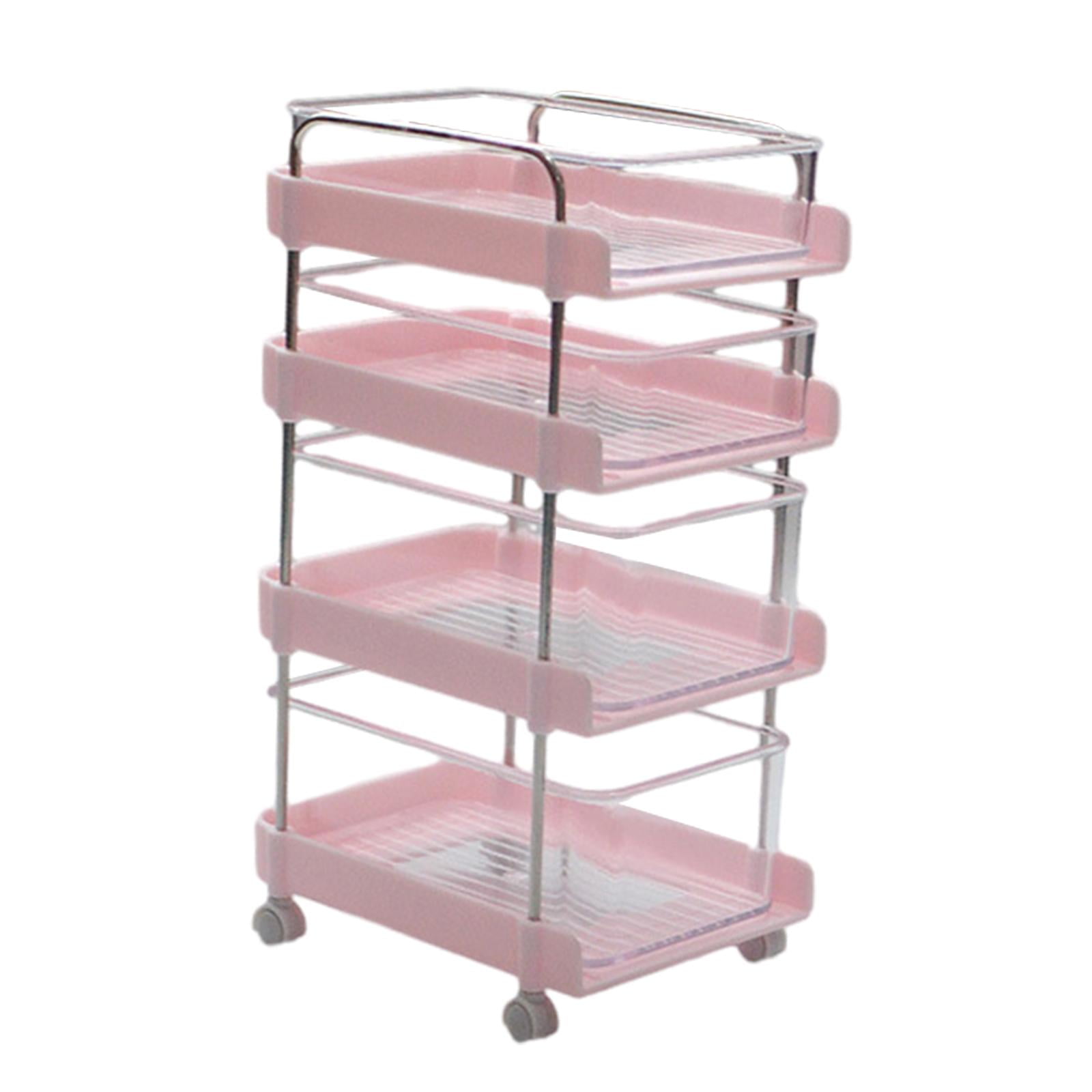 1/6 Dollhouse Simulation Storage Rack with Wheels Craft Storage ...