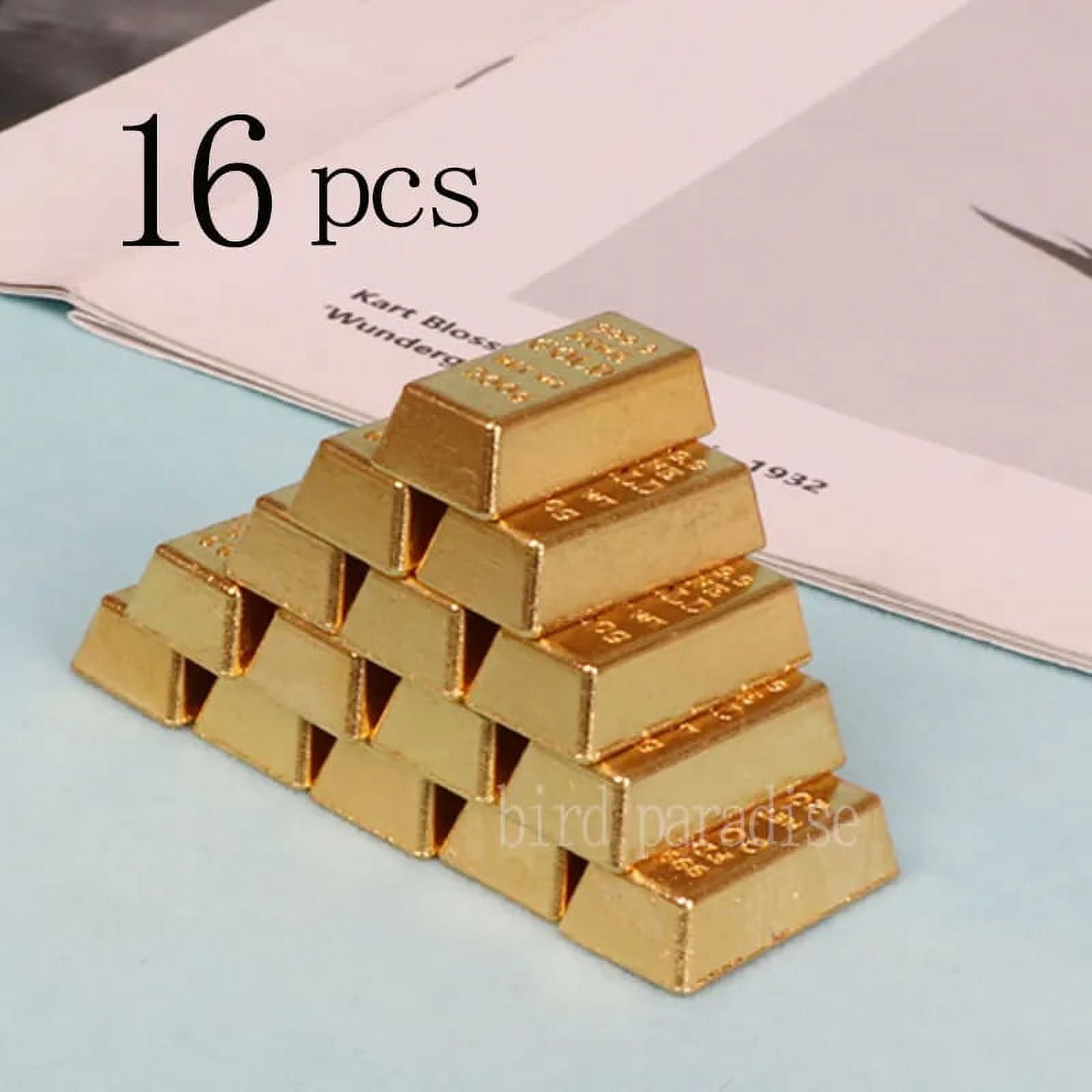 1/6 Dolls Accessories Miniature Simulation Golden Brick Bullion Mini ...
