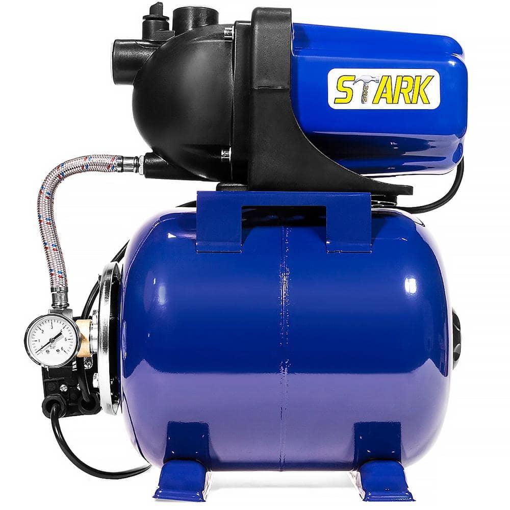 1.6 HP Pressurized Garden Water Booster Pump with Tank and Automatic ...