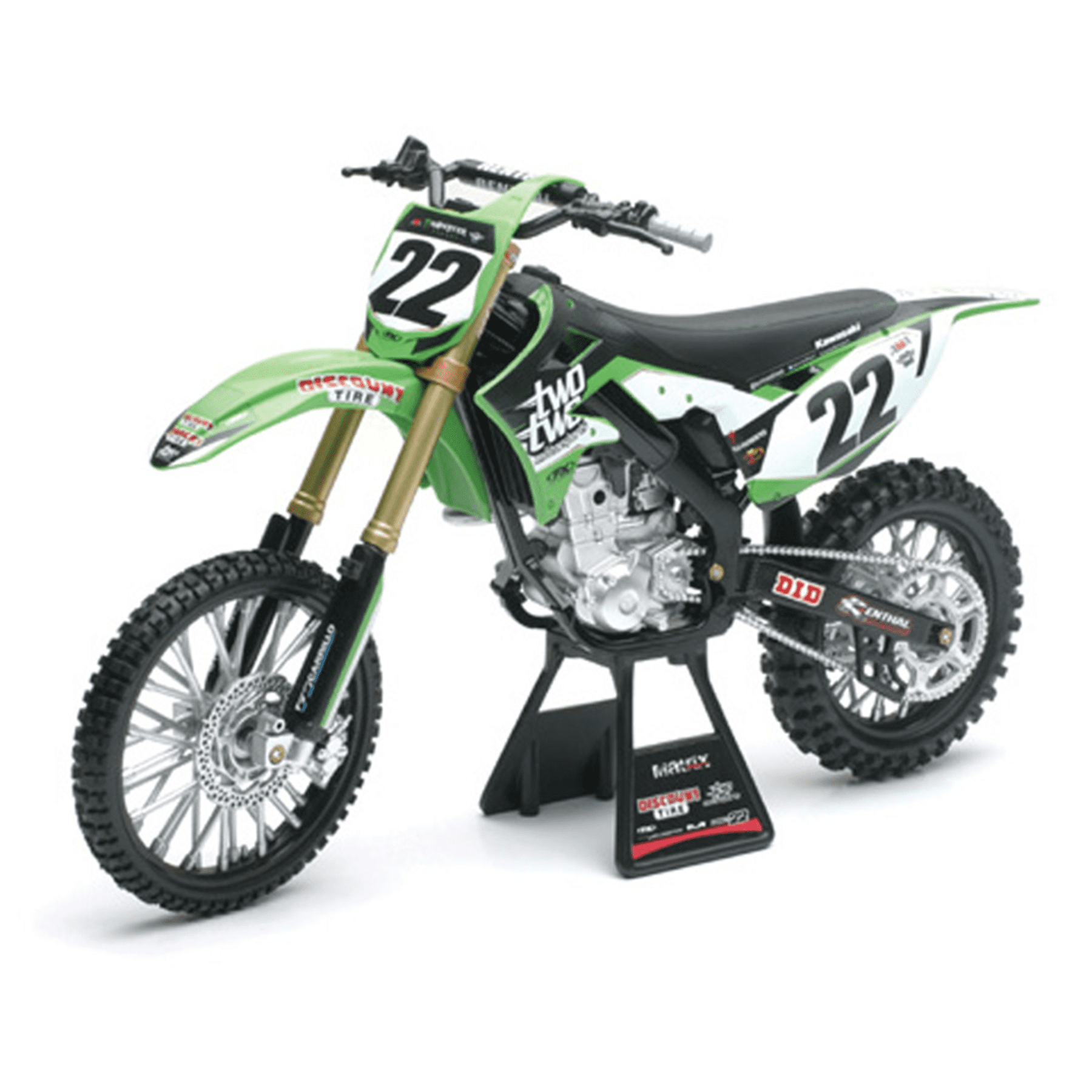 1/6 KAWASAKI TWOTWO MOTORSPORTS CHAD REED BIKE - Walmart.com