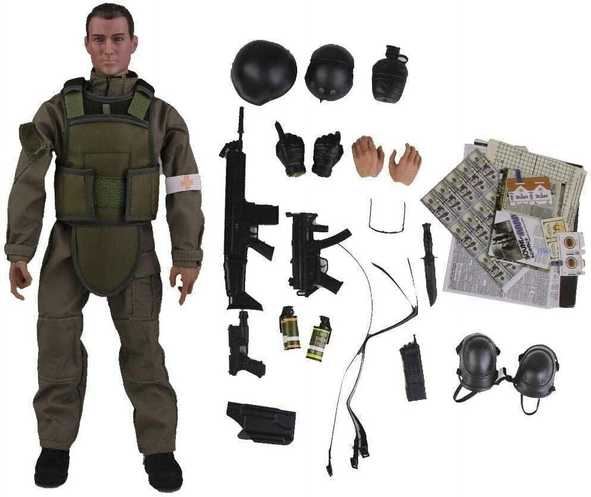 1/6 Military Army Combat Swat Police Soldier ACU Suit Figure Model ...