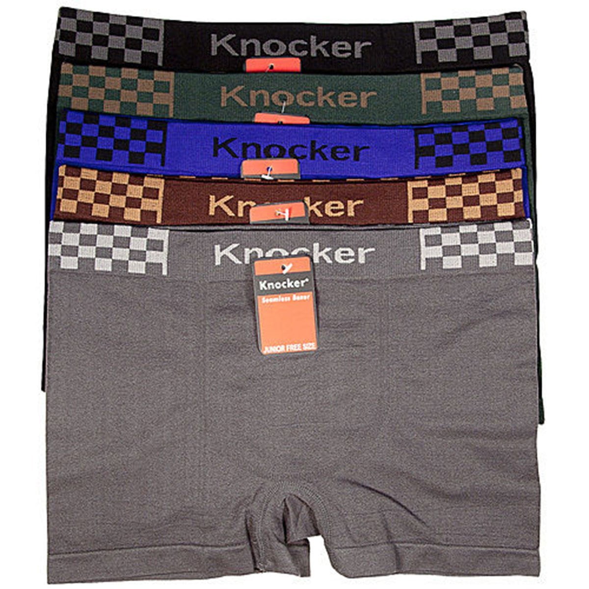 1 6 Pieces Knocker Fit Boxer Briefs Junior Boy Seamless Boyshorts Panty ...