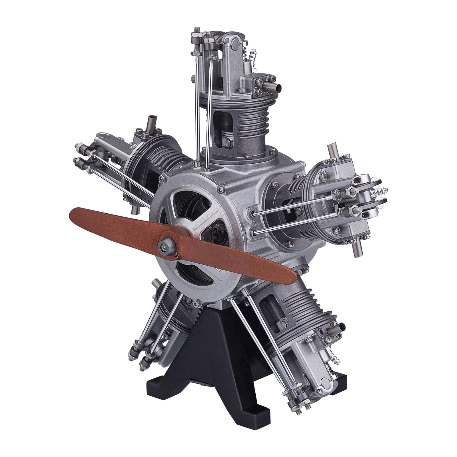1:6 Scale 5-Cylinder Radial Aircraft Engine Model Kit, 250PCS DIY ...