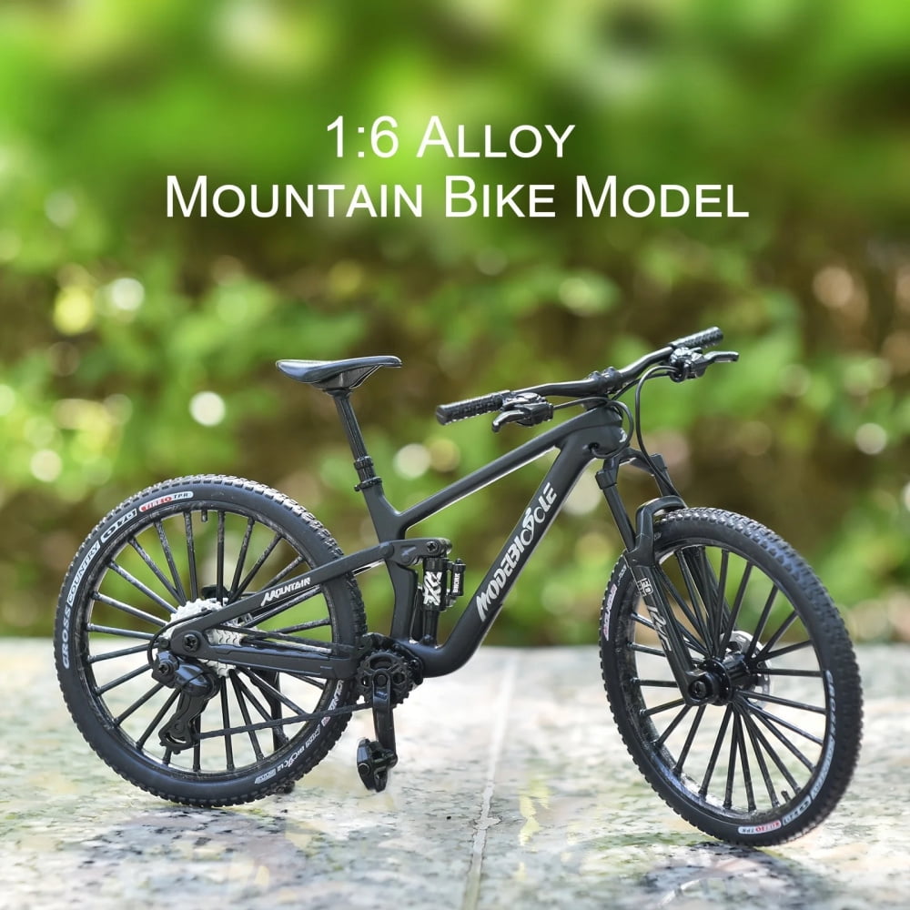 1:6 Scale Alloy Mountain Bike Model Realistic Gear Toy with Front ...