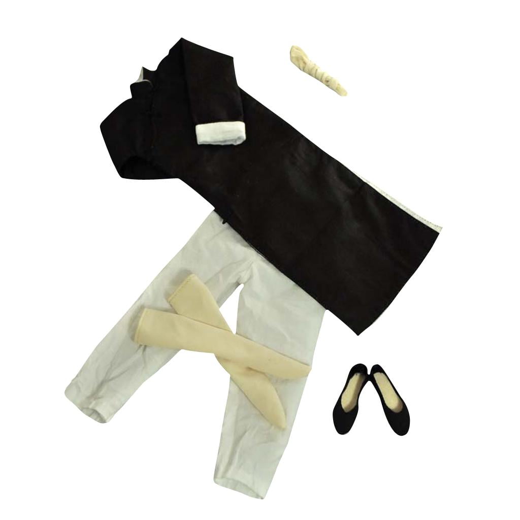 1/6 Scale Black Long Sleeves Chinese Kung Fu Master Yep Man Costume ...
