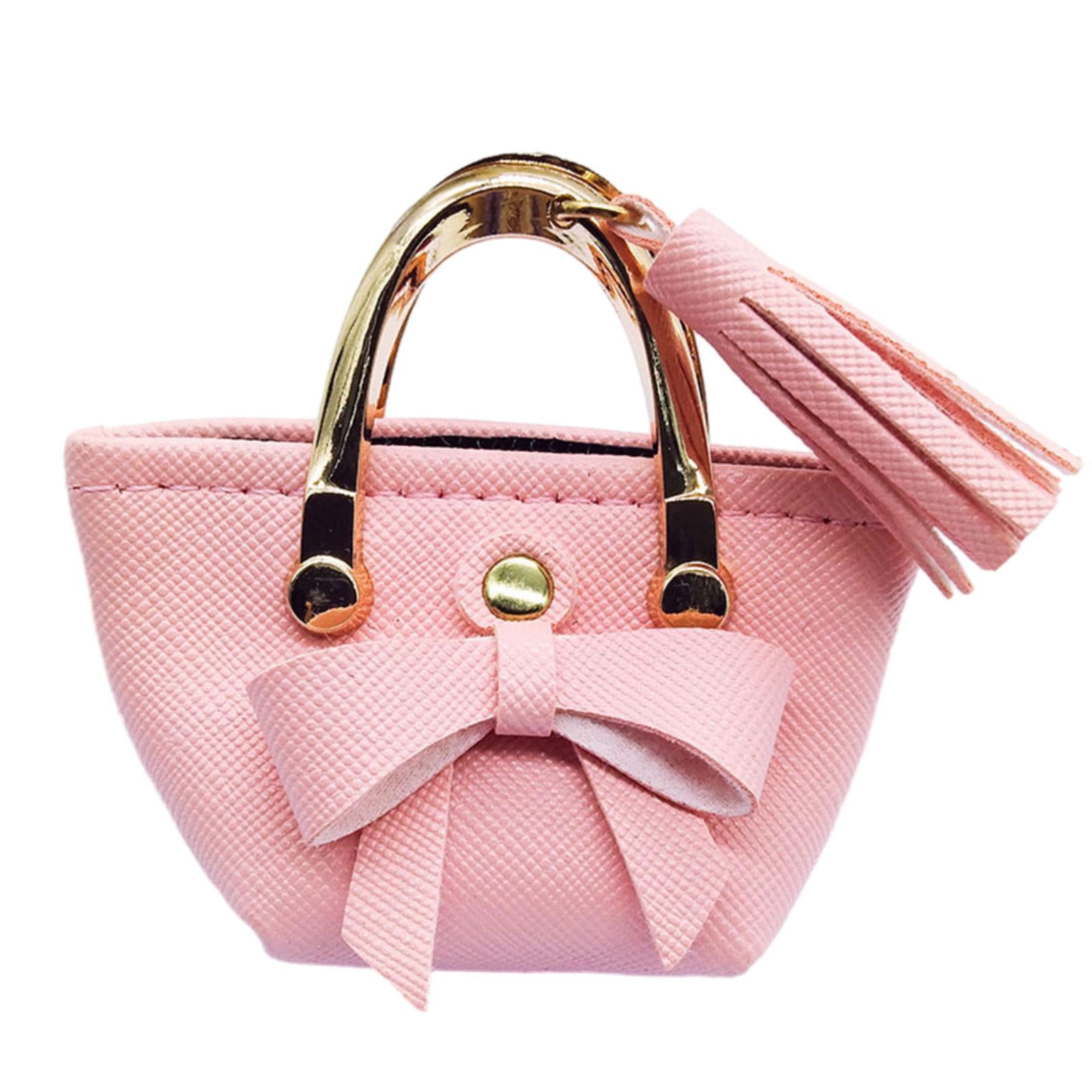 1/6 Scale Dolls Handbag with Bow Tie Fashion Dollhouse Ornament ...