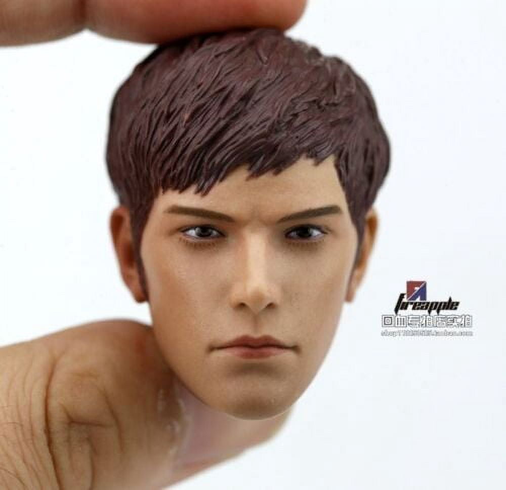 1/6 Scale PVC Young Man Head Sculpt Carving Fit 12" Male Action Figure ...