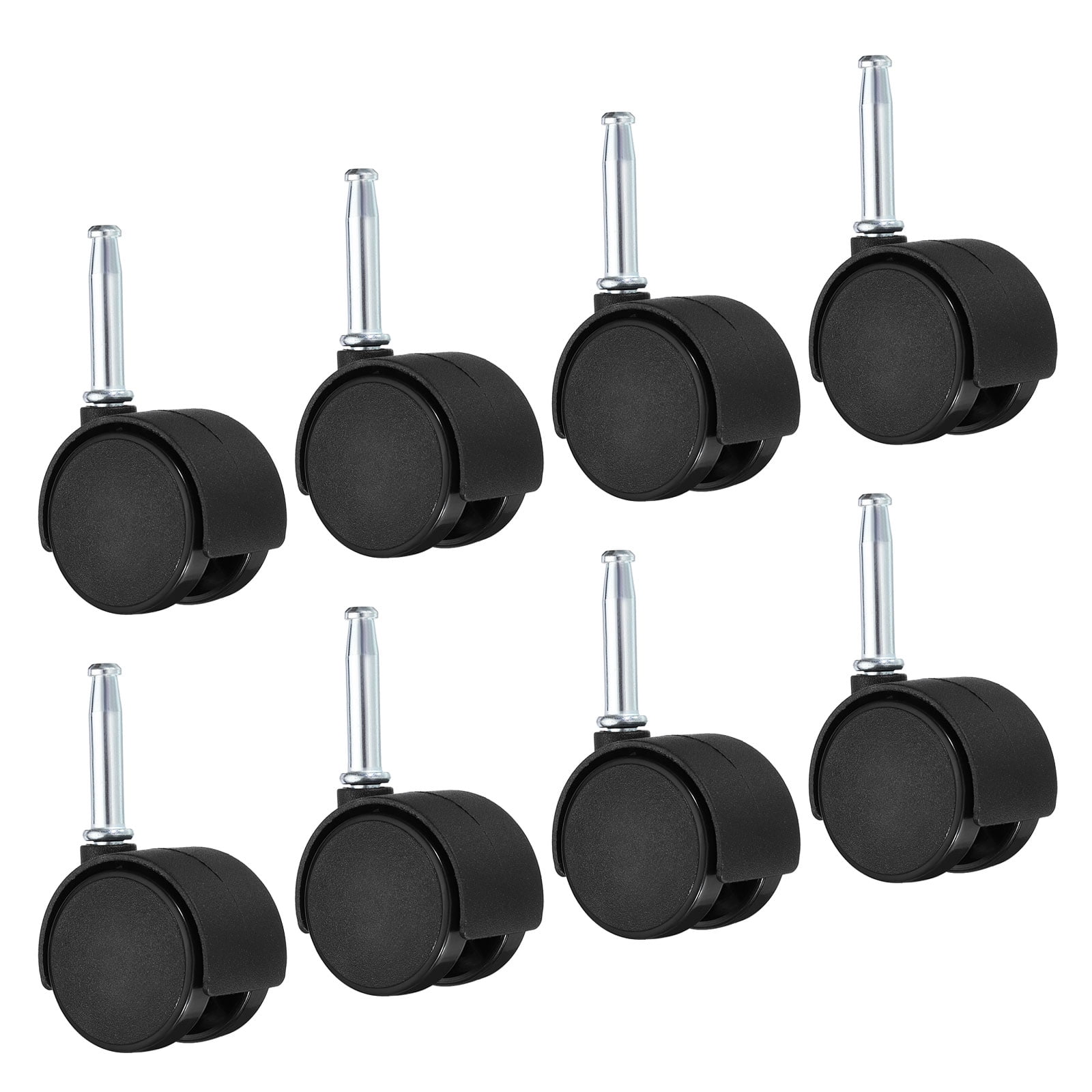 1.6" Swivel Stem Casters Nylon 360 Degree Insert Swivel Stem Wheels ...