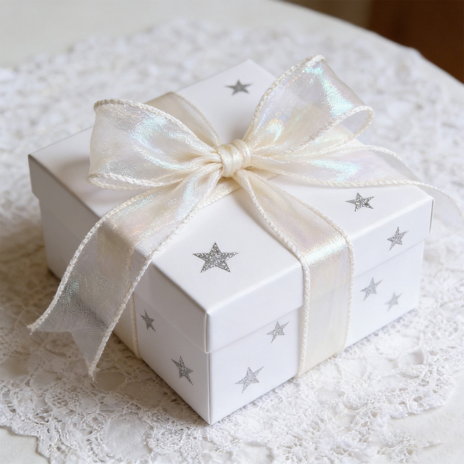 1.6" Wide Sparkly Sheer Wired Organza Ribbon Pastel Shimmer Iridescent Chiffon Ribbons 30Feet ...