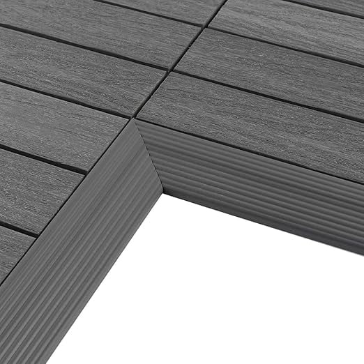 1/6 ft. x 1 ft. Quick Deck Composite Deck Tile Inside Corner Fascia in ...