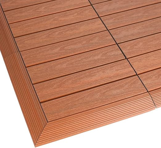 1/6 ft. x 1 ft. Quick Deck Composite Deck Tile Outside Corner Fascia in ...