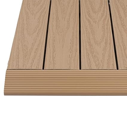 1/6 ft. x 1 ft. Quick Deck Composite Deck Tile Straight Fascia in ...