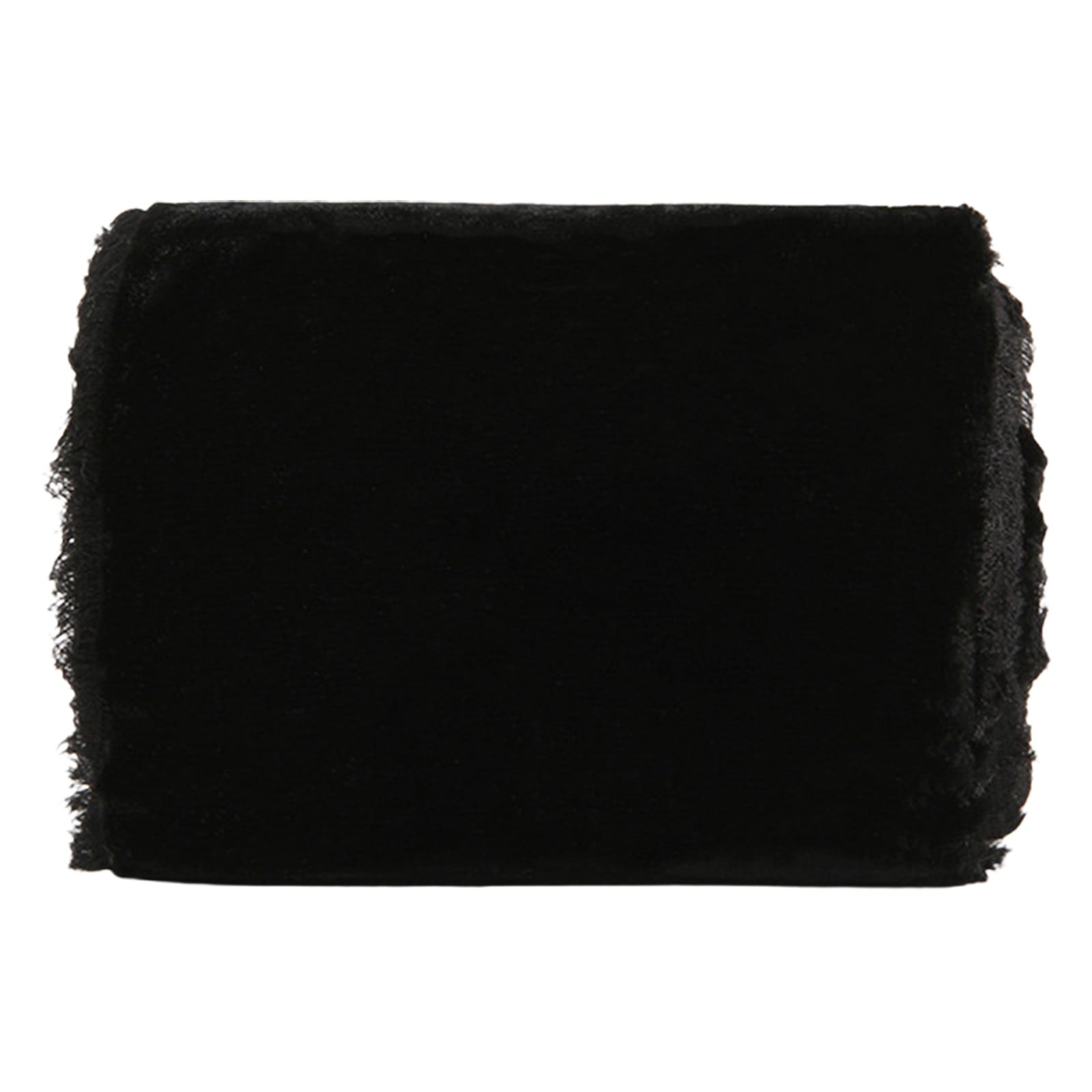 1.6 inch Black Satin Ribbon Bows, Handmade with Frayed Edges Black ...