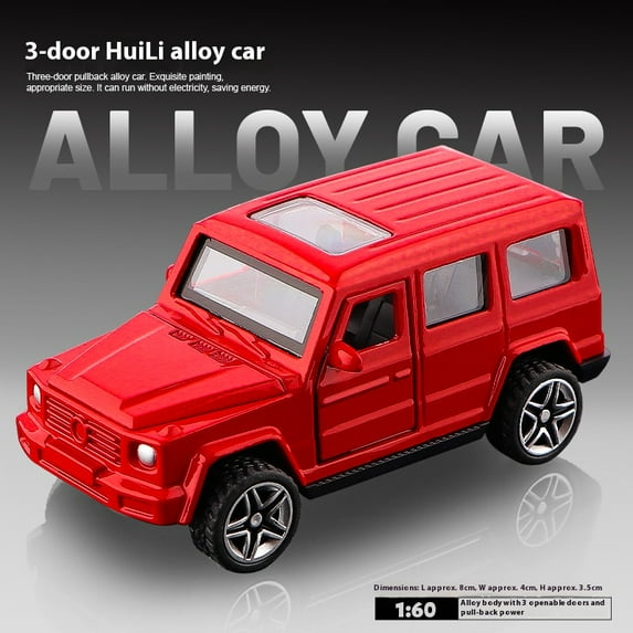 1:60 scale three-door alloy pull-back racing car model, classic car ...