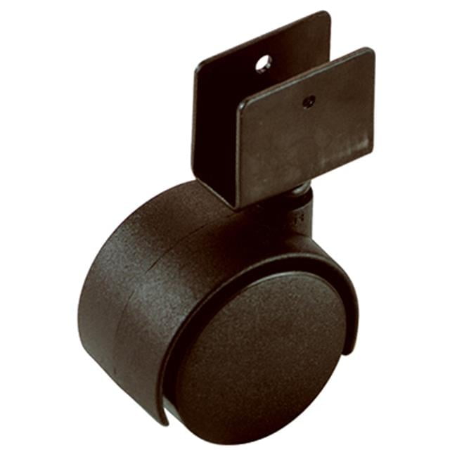 1.62 in. TruGuard Dual Wheel Caster with U-Bracket, Black - Pack of 2 ...