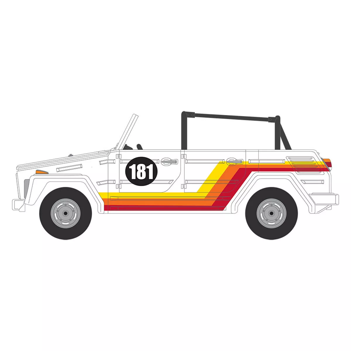 1/64 1974 Volkswagen Thing #181, All-Terrain Series 15 Greenlight 35270 ...