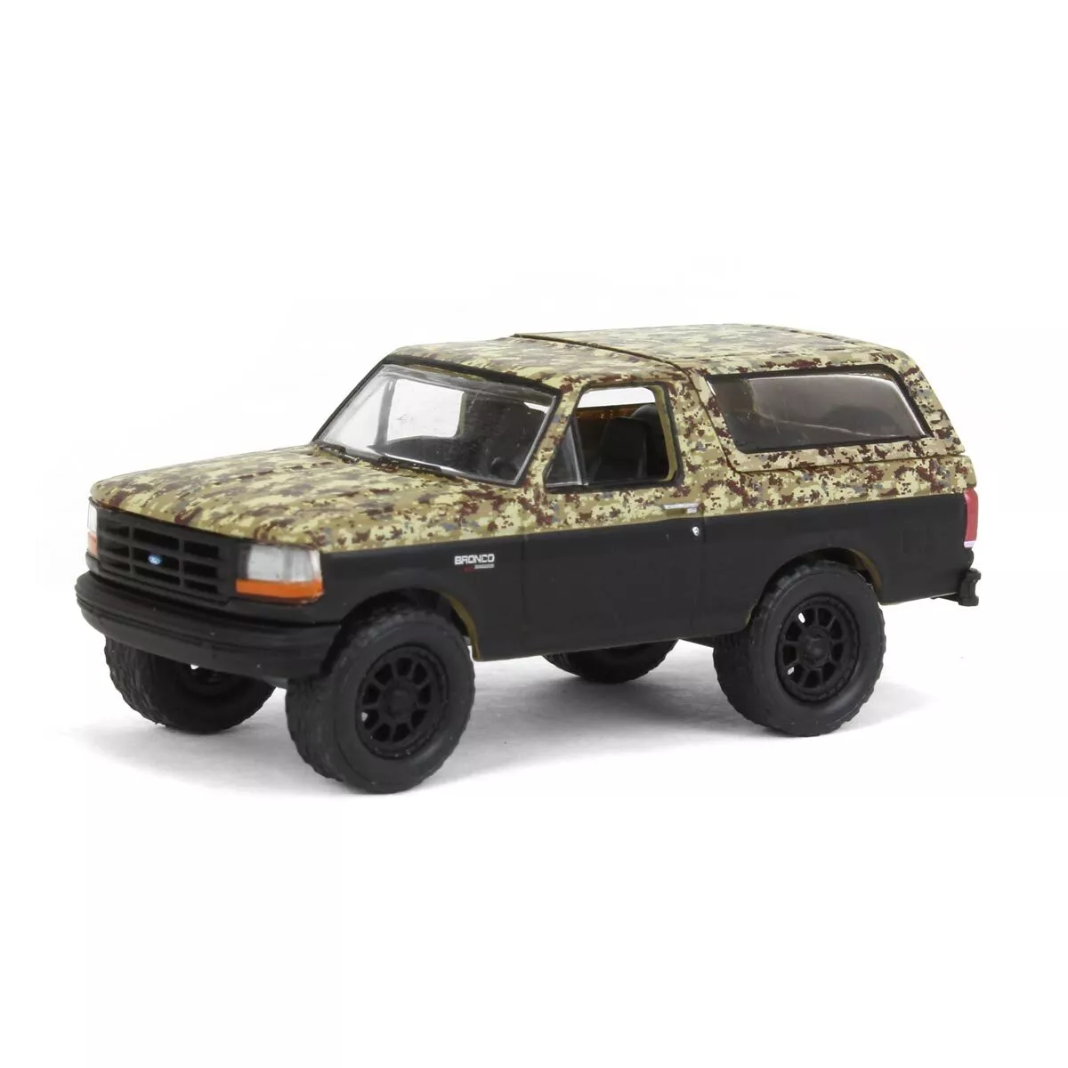 1/64 1996 Ford Bronco Lifted, Camo & Black, All-Terrain Series 14 ...