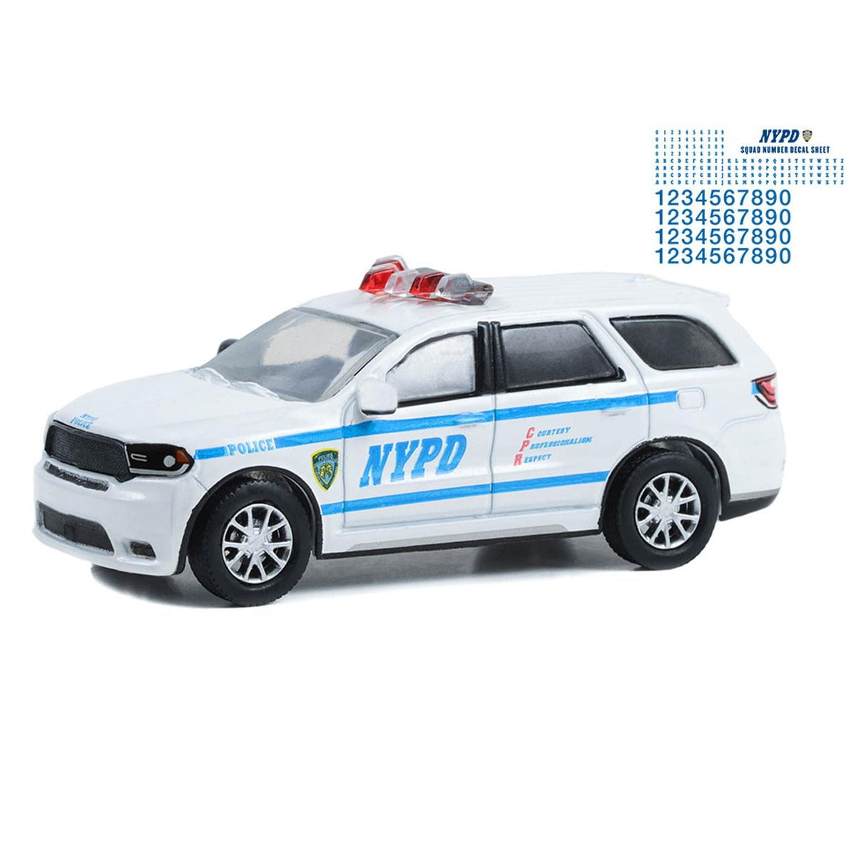 1/64 2019 NYPD Dodge Durango with Squad Number Decal Sheet Hobby 42775 ...