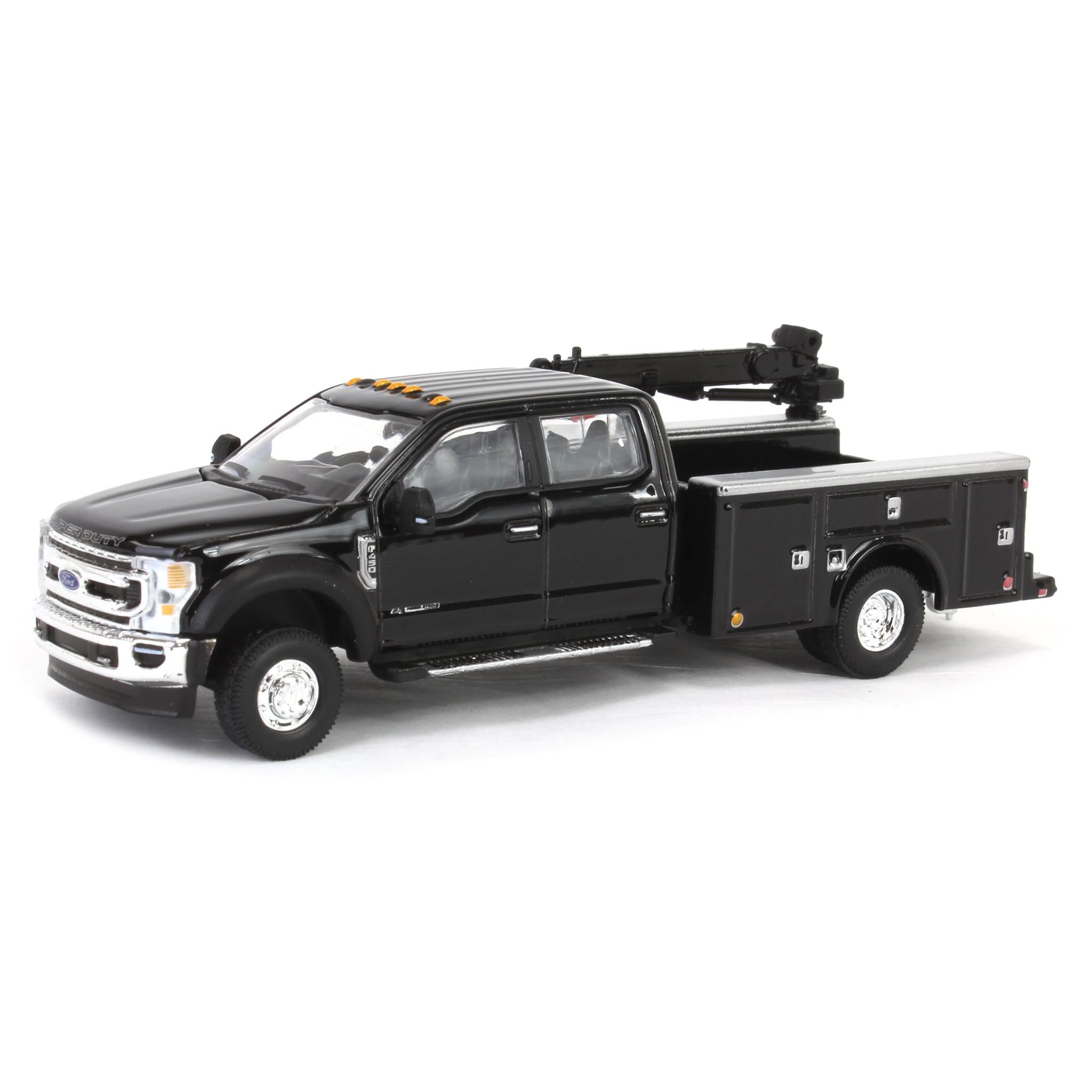 1/64 2020 F-450 Super Duty Dually Service Bed & Crane Black Exclusive ...