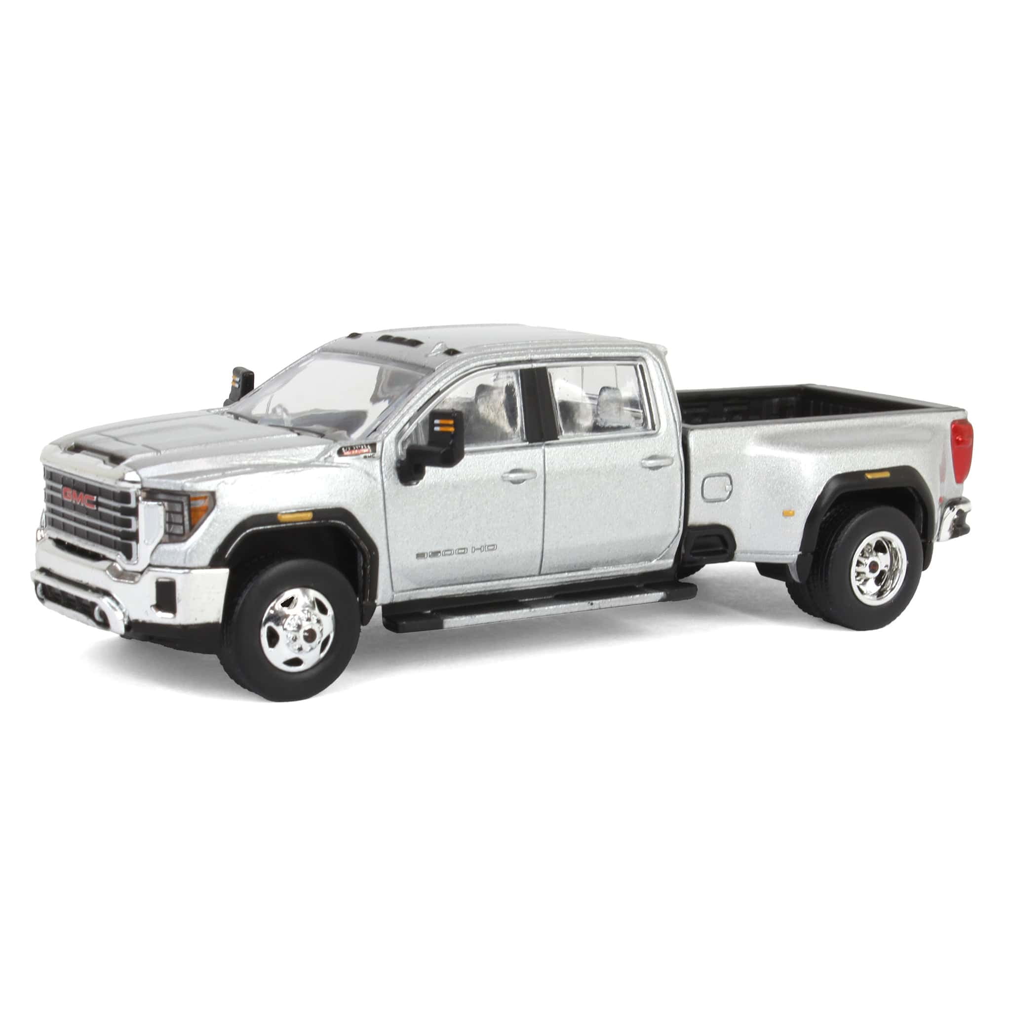 1/64 2022 GMC Sierra 3500HD Pro Dually, Quicksilver Metallic Diecast ...