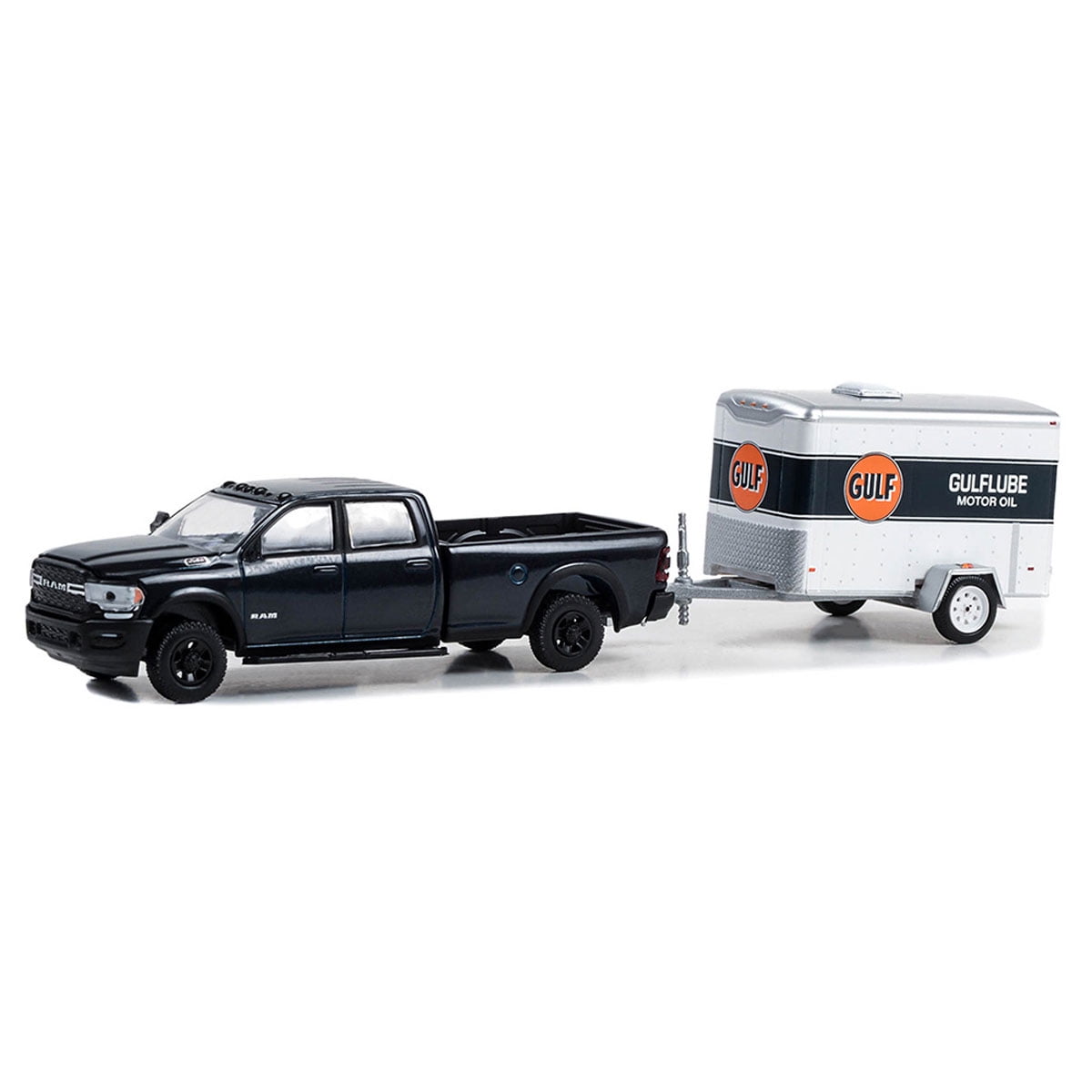 1/64 2023 Dodge Ram 2500 Gulf Small Gulftube Motor Oil Cargo Trailer ...