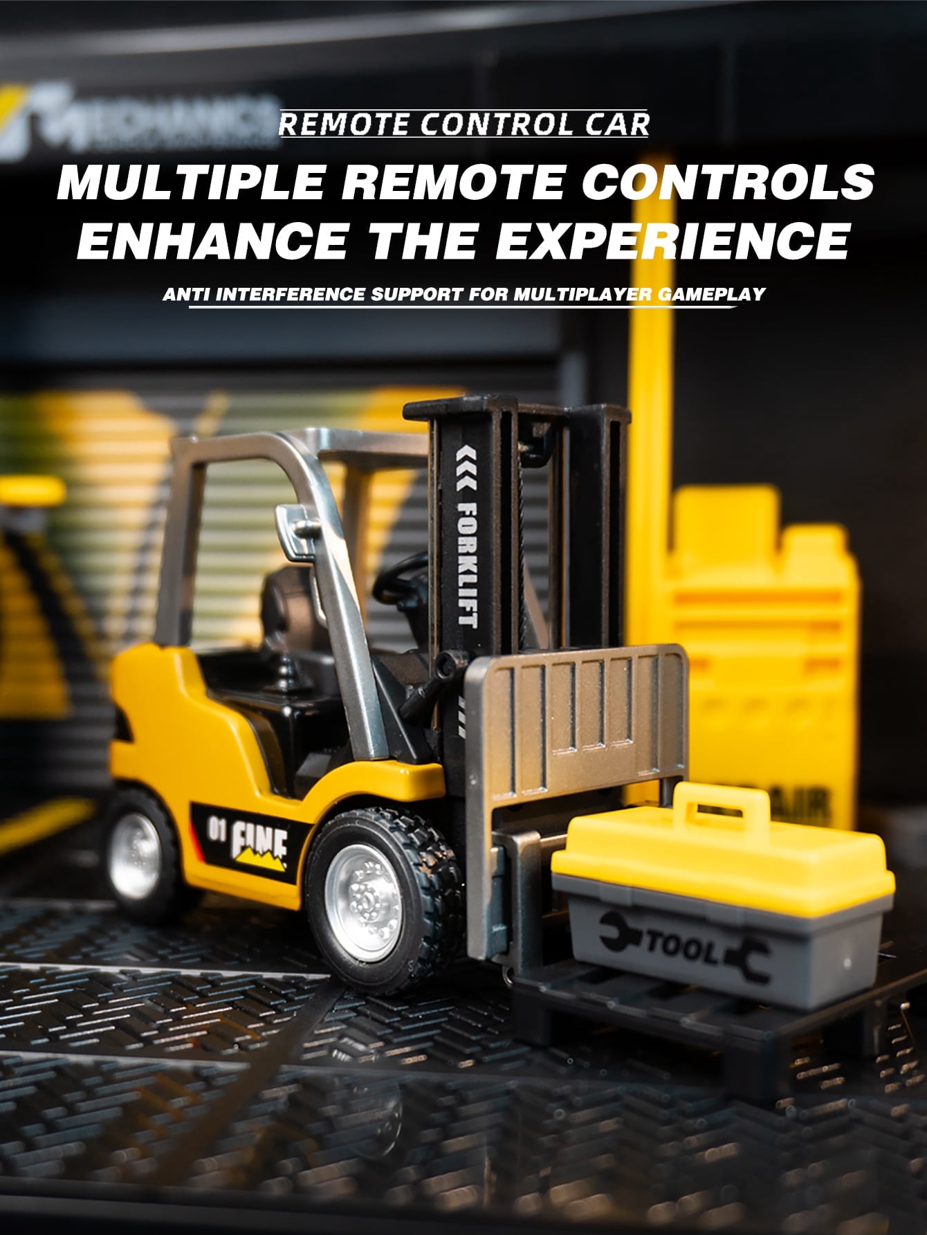 1: 64 Alloy Remote Control Forklift, Multi-Channel Operation, 2-in-1 ...