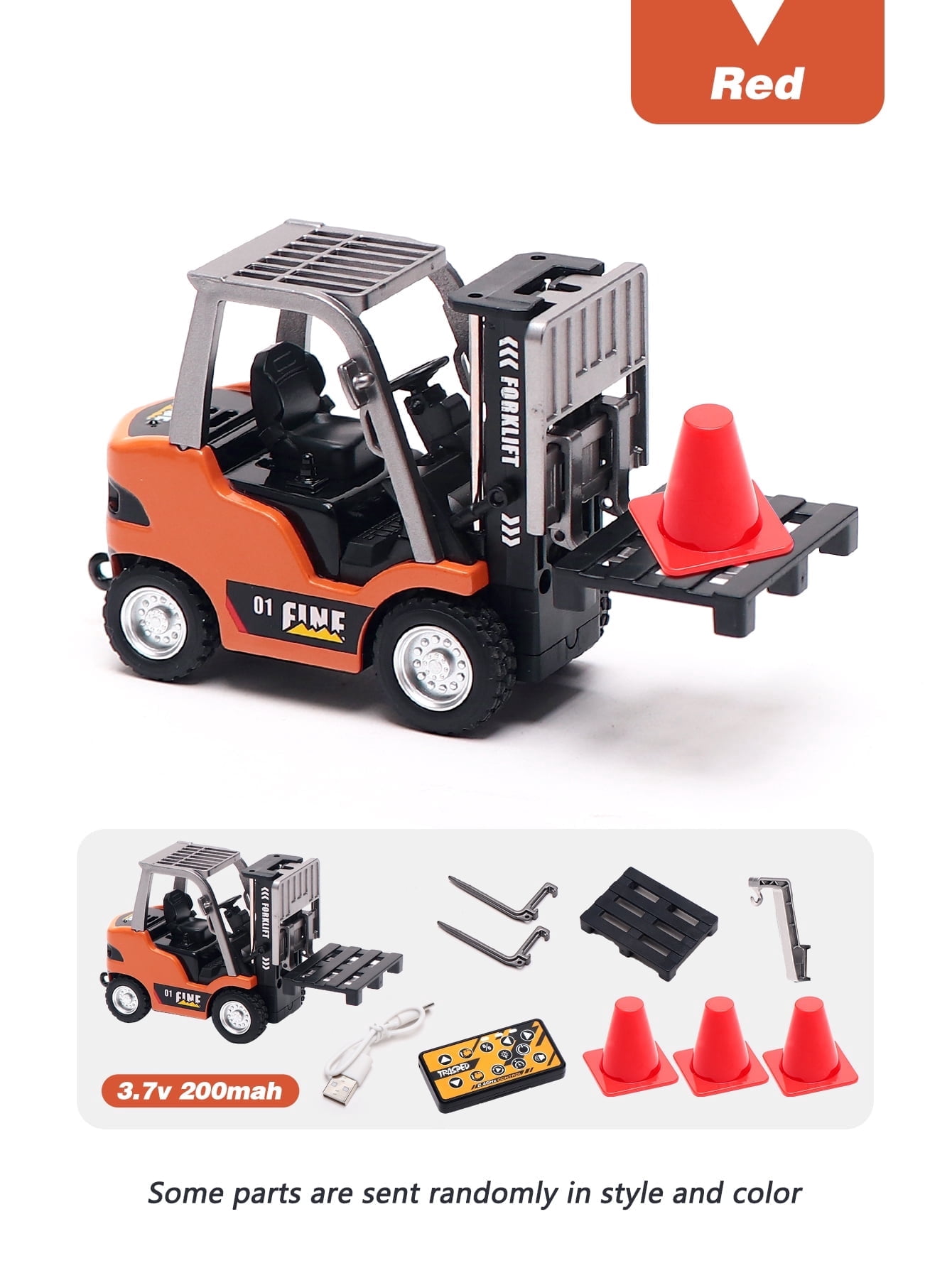 1: 64 Alloy Remote Control Forklift, Multi-Channel Operation, 2-in-1 ...