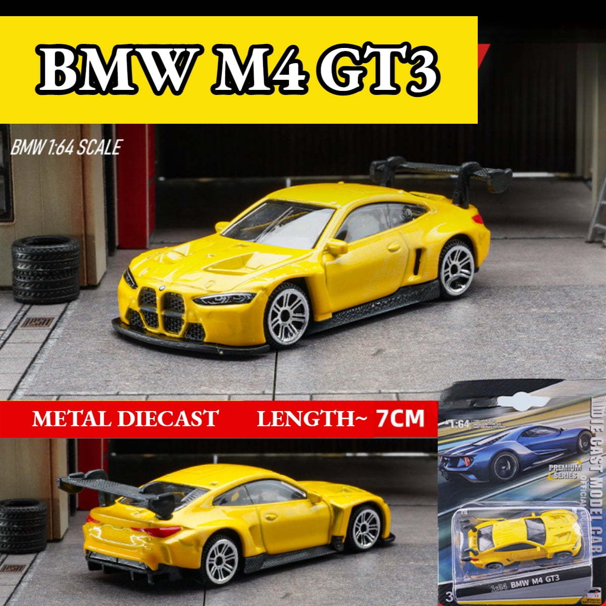 1/64 BMW M4 GTS Z4 M40i Mini Car Model, Replica Metal Miniature Art ...