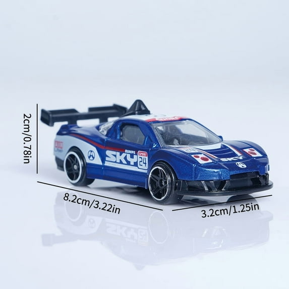 1:64 Blue Alloy Sports Car Model, Personalized Painting, Christmas ...