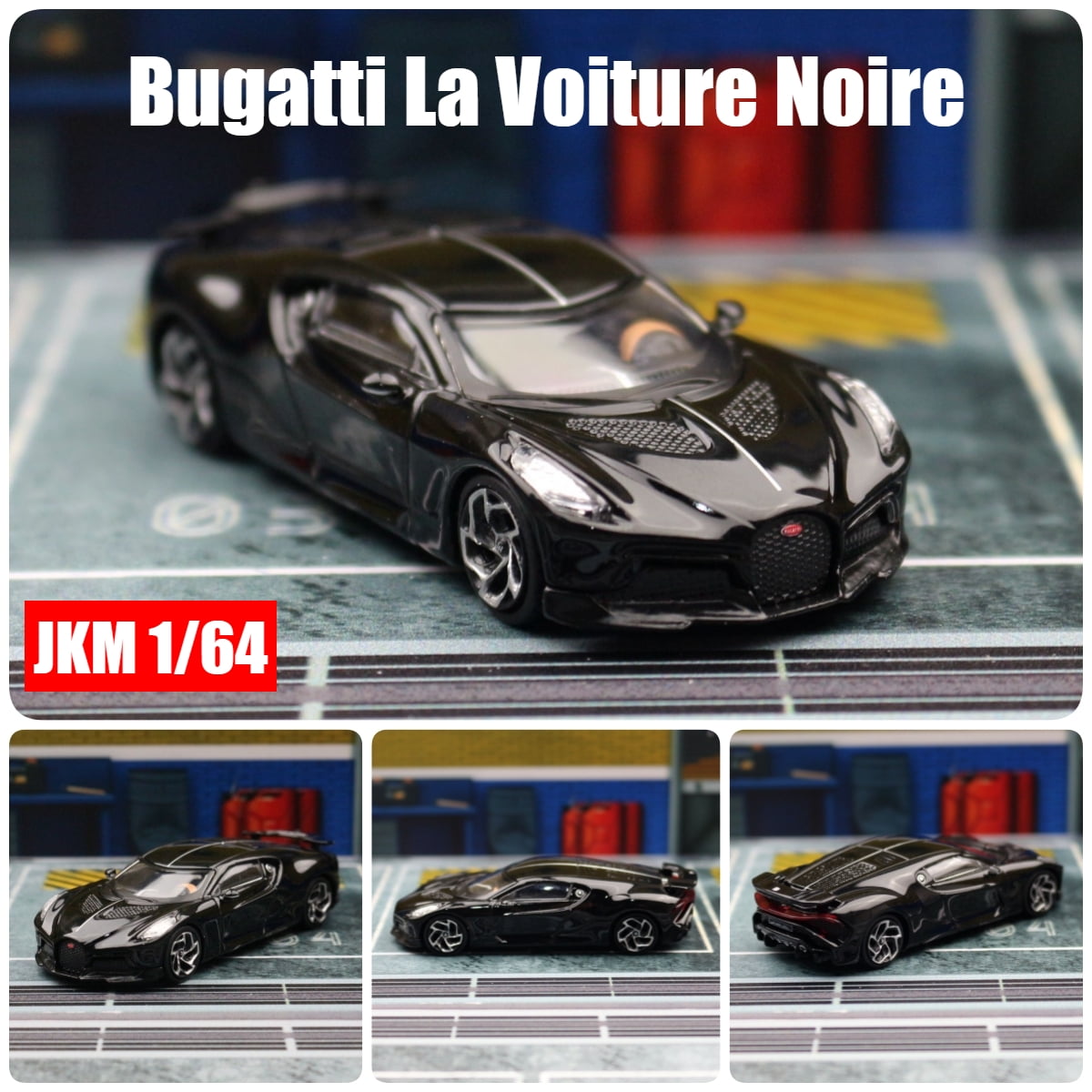 1:64 Bugatti The Black Car TOYCar Car 1/64 JKM Car Miniature Model Free ...