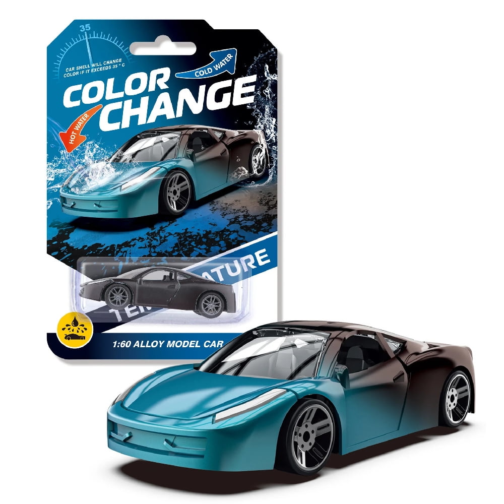 1:64 Color Change Alloy Car Toys for Kids Temperature Sensing Inertial ...