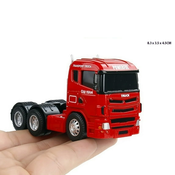 1:64 Container Trailer Miniature Alloy Model Toys Diecast Car Series ...