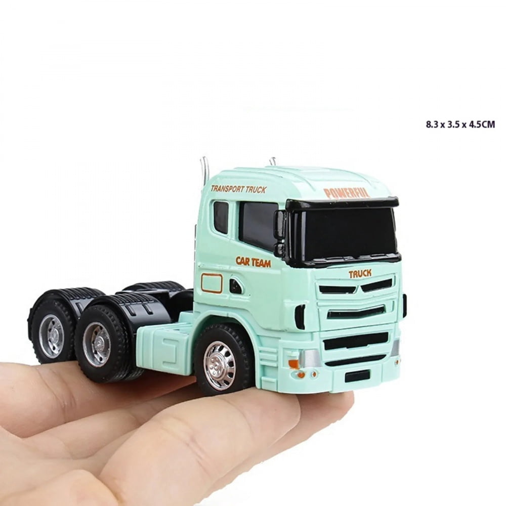 1:64 Container Trailer Miniature Alloy Model Toys Diecast Car Series ...