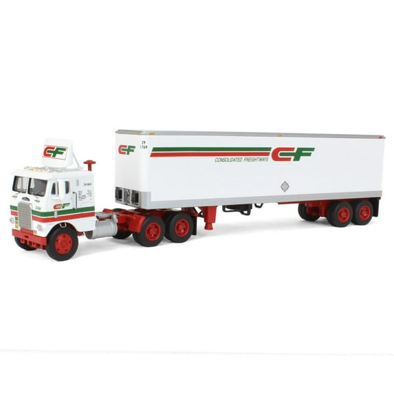 1/64 DCP Freightliner COE w Trailer Fallen Flag #49 Consolidated Freightways 60-1757 - Walmart.com