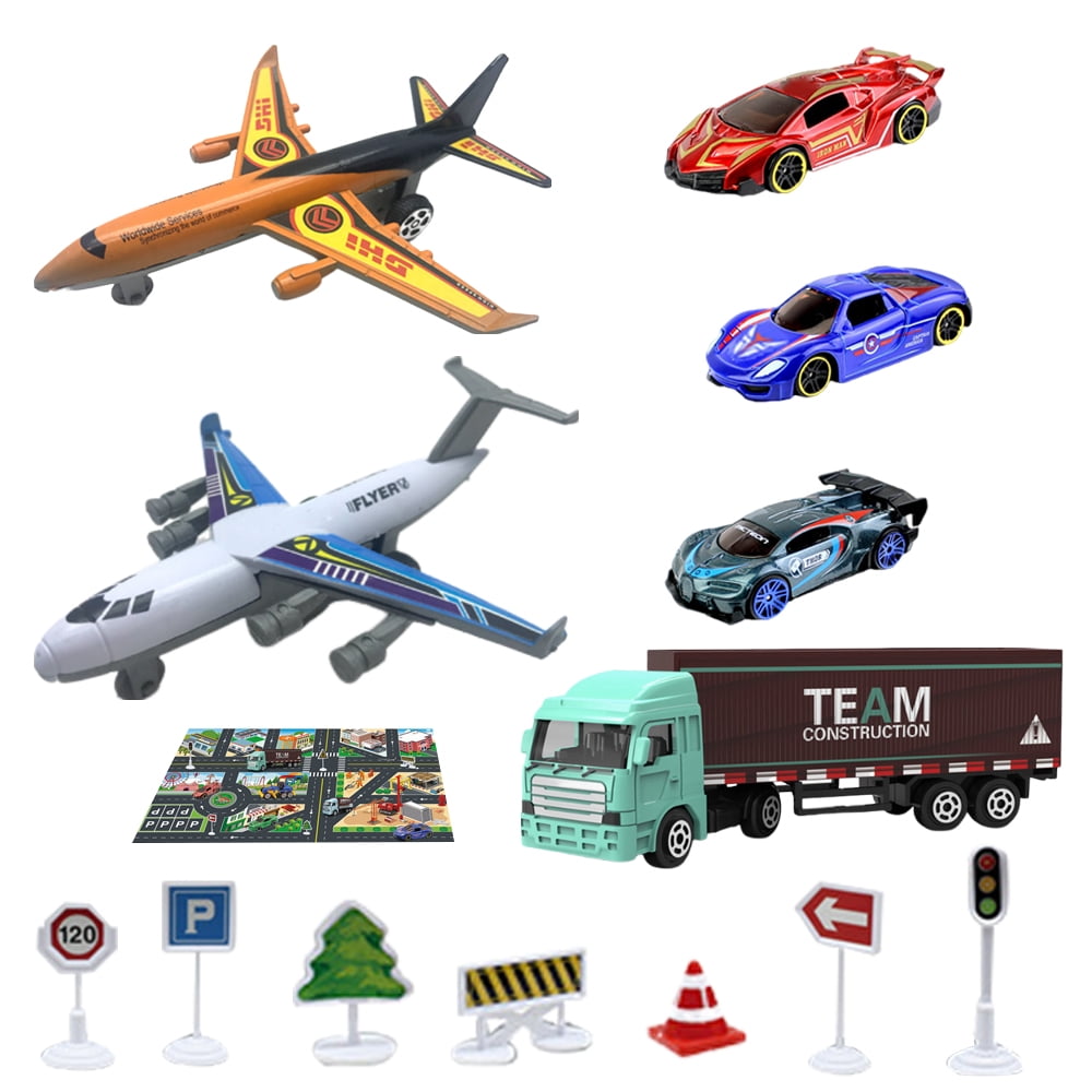 1:64 Die Cast Construction Truck Set Construction Truck Toy Car Set ...