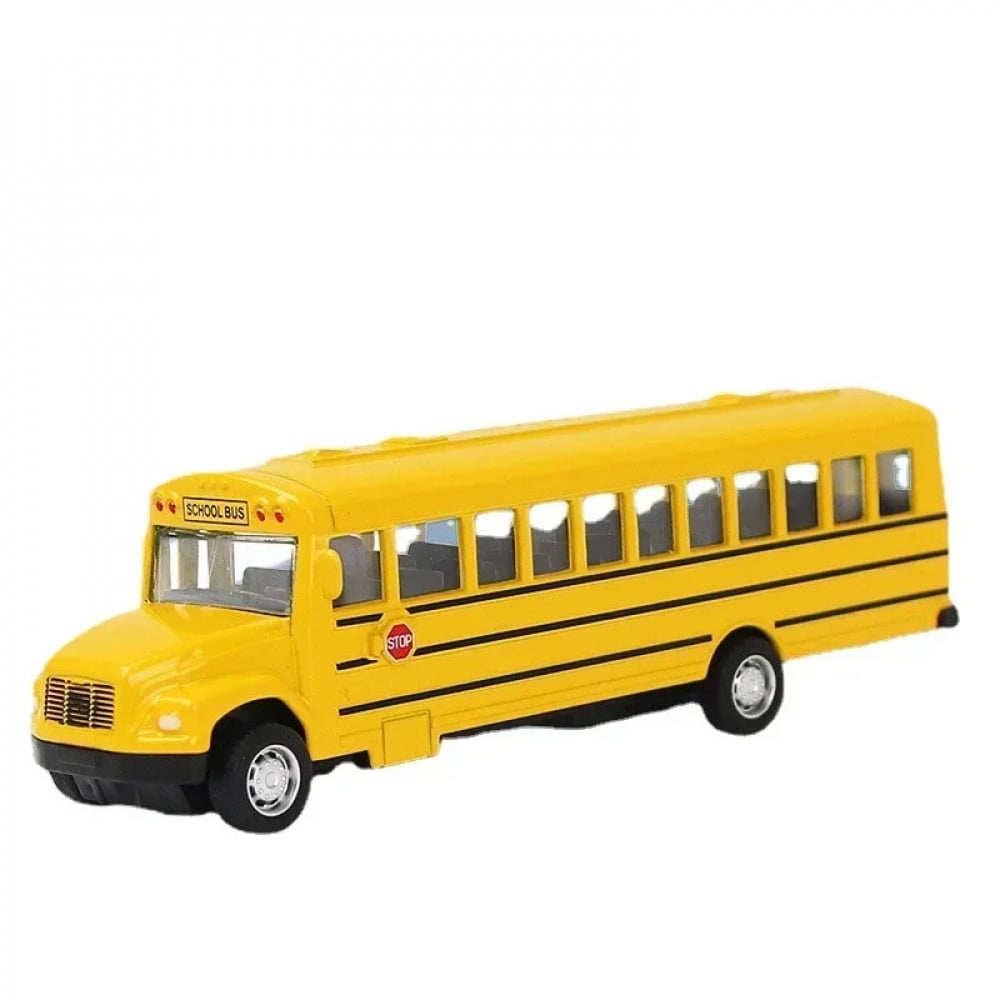 1/64 Diecast Alloy City Bus Pull Back Cars Kids Toy Car Inertia Vehicle ...