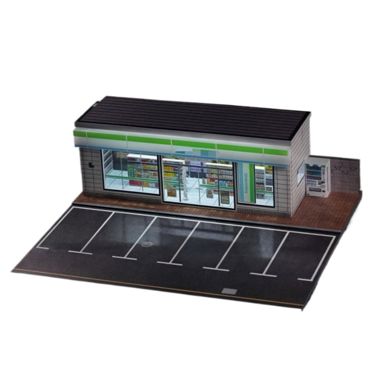 1/64 Diorama Car Garage Model With LED Lighting ,Parking Lot Scene ...