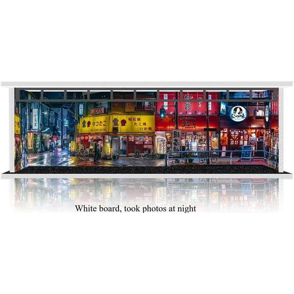 1/64 Diorama Diecast Car Garage Model, LED Lighting Parking Lot Scene ...